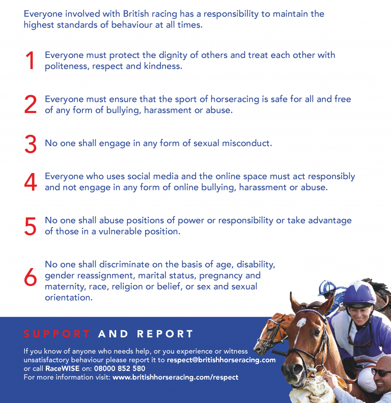 The Code of Conduct | British Horseracing Authority